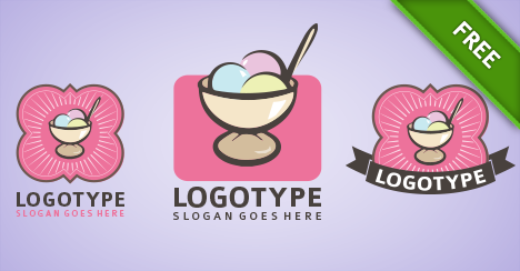 Ice Cream Sundae Logo Template - Free Logo Design Templates