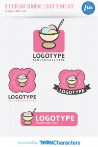 Ice Cream Sundae Logo Template - Free Logo Design Templates
