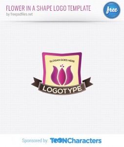 Flower in a Shape Logo Template - Free Logo Design Templates