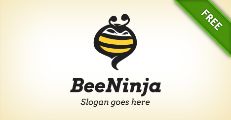 Bee Ninja Logo Template - Free Logo Design Templates