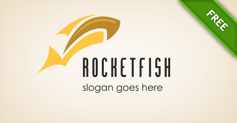Rocket Fish Logo Template - Free Logo Design Templates